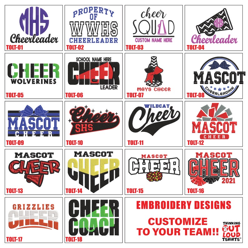 Custom Cheer Warm-up Package 2 (minimum 6) - Etsy