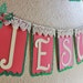 Merry Christmas Banner Happy Birthday Jesus Happy Holidays - Etsy