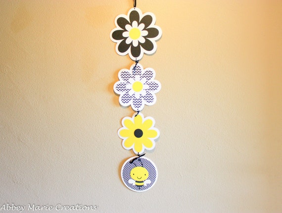 Bee Classroom Hanging flowers / bees themed decor - birthday by Abbey ...