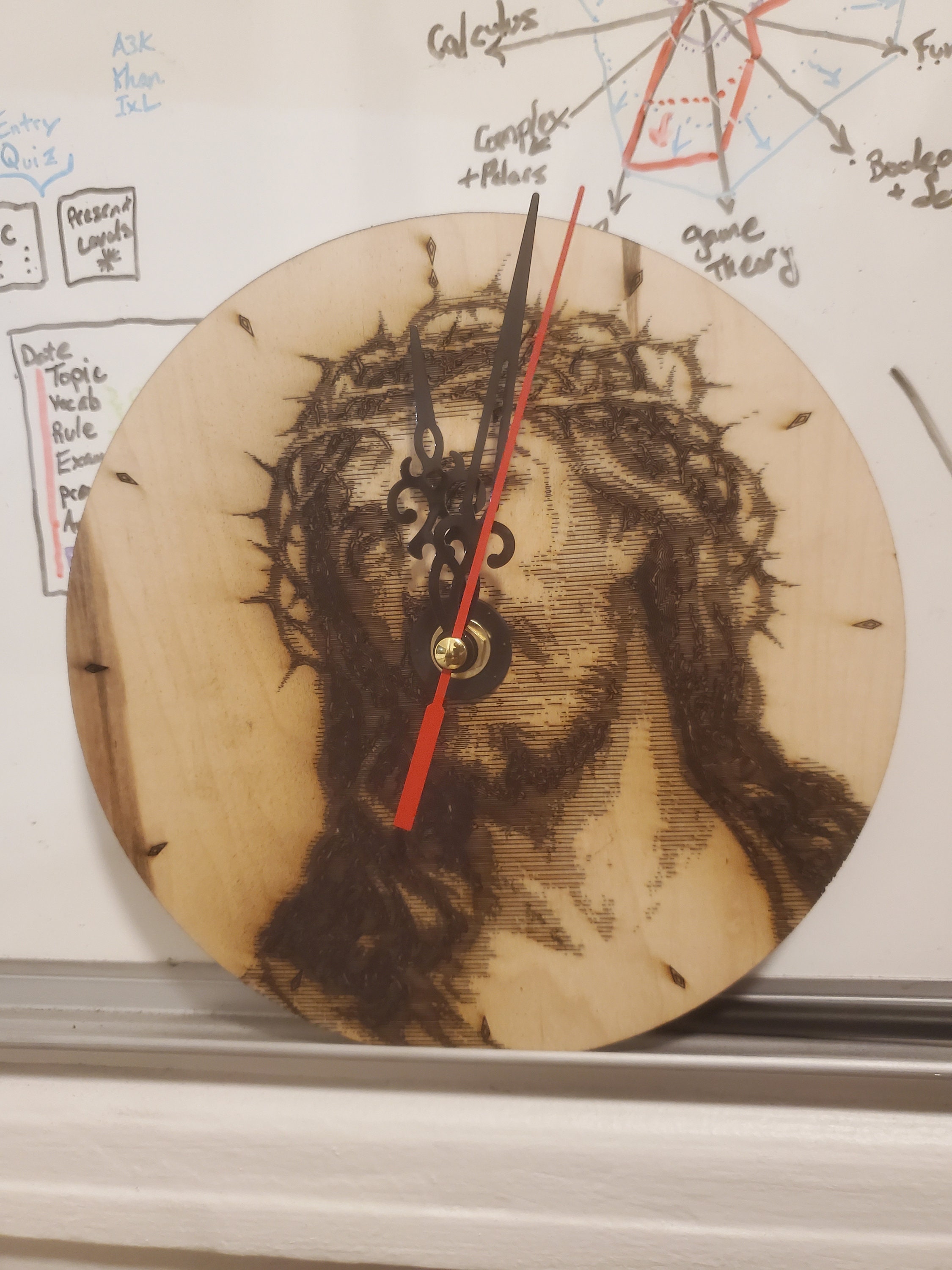 Laser Cut Jesus Clock - Etsy Australia