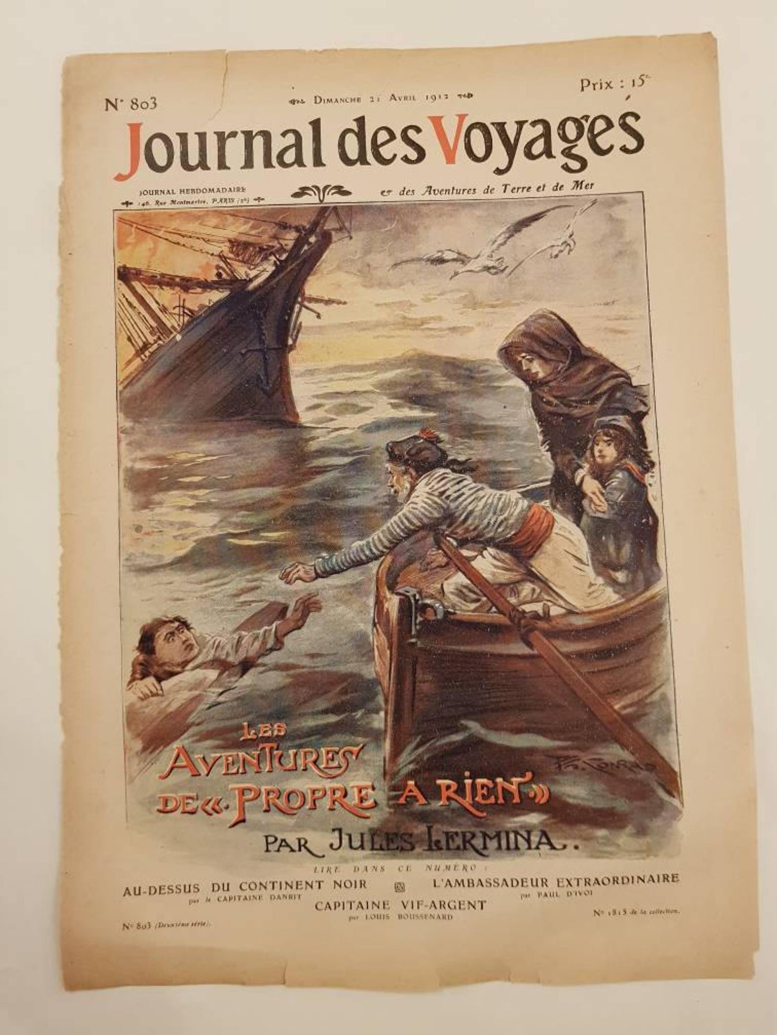 Original Vintage French Magazine, Antique Magazine, Vintage Travel ...