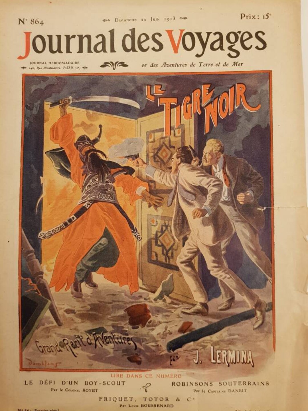 Original Vintage French Magazine, Antique Magazine, Vintage Travel ...