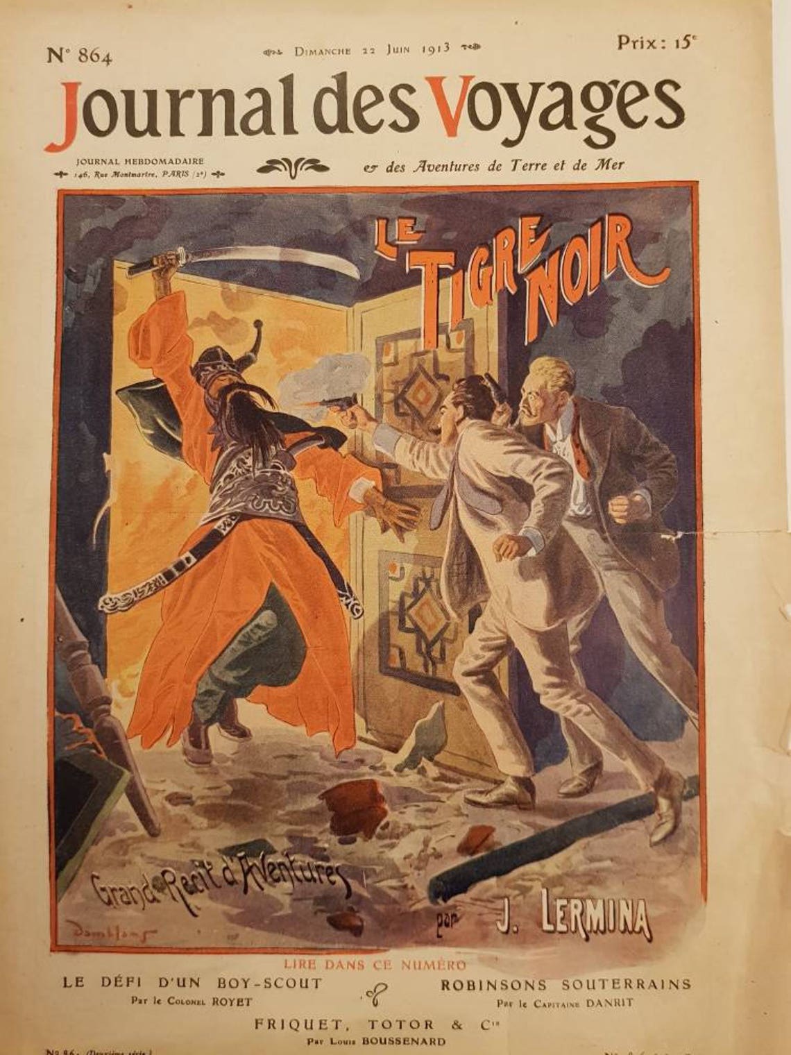 Original Vintage French Magazine, Antique Magazine, Vintage Travel ...