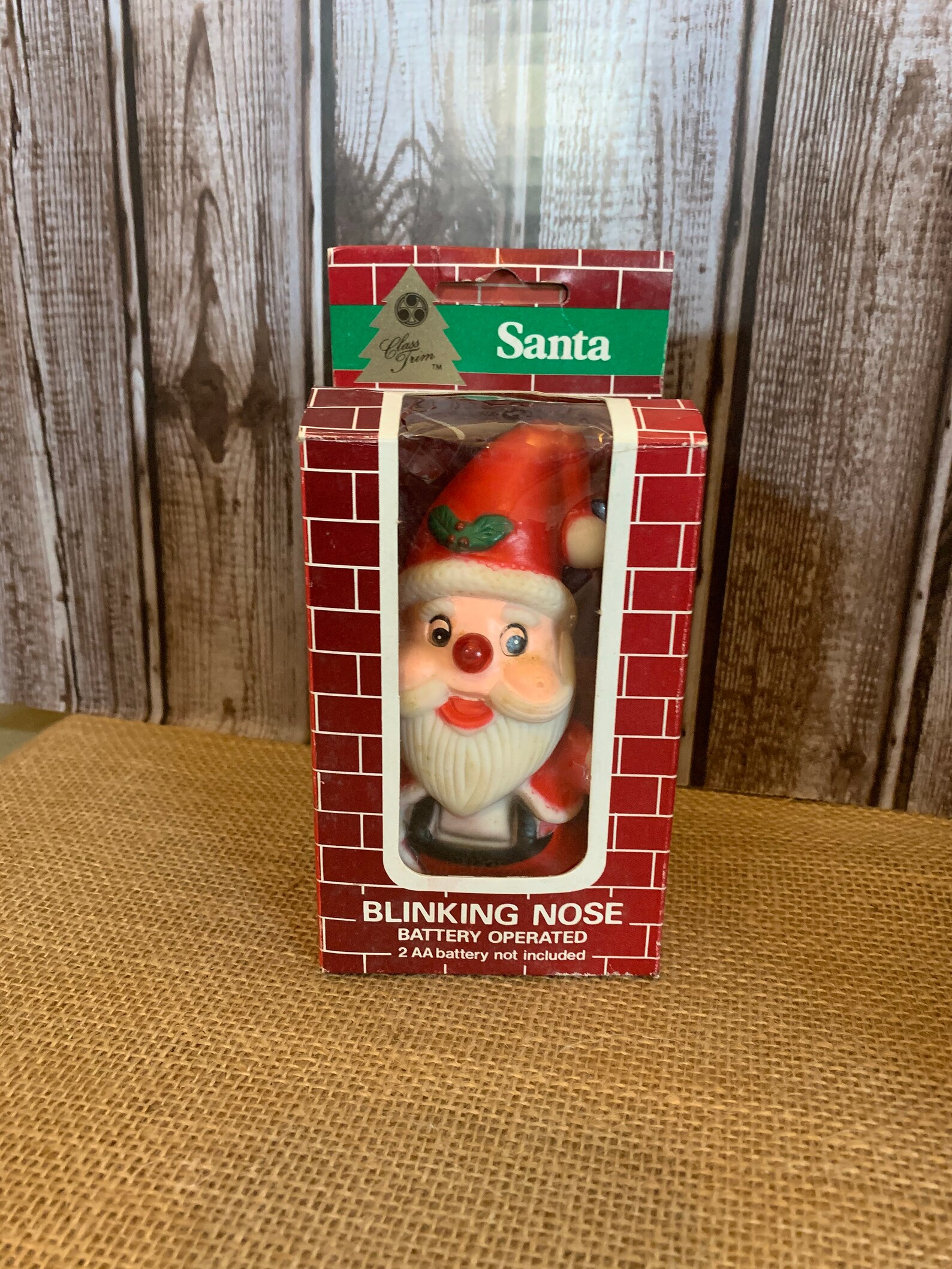 Blinking Nose Santa Clause, Vintage Christmas, Vintage Santa Clause ...