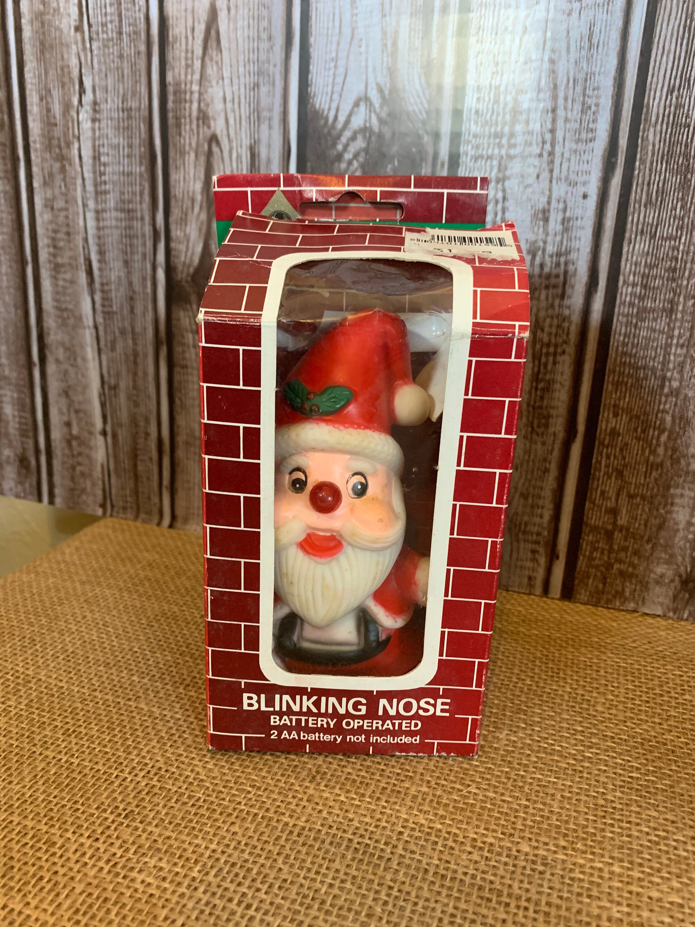 Blinking Nose Santa Clause, Vintage Christmas, Vintage Santa Clause ...
