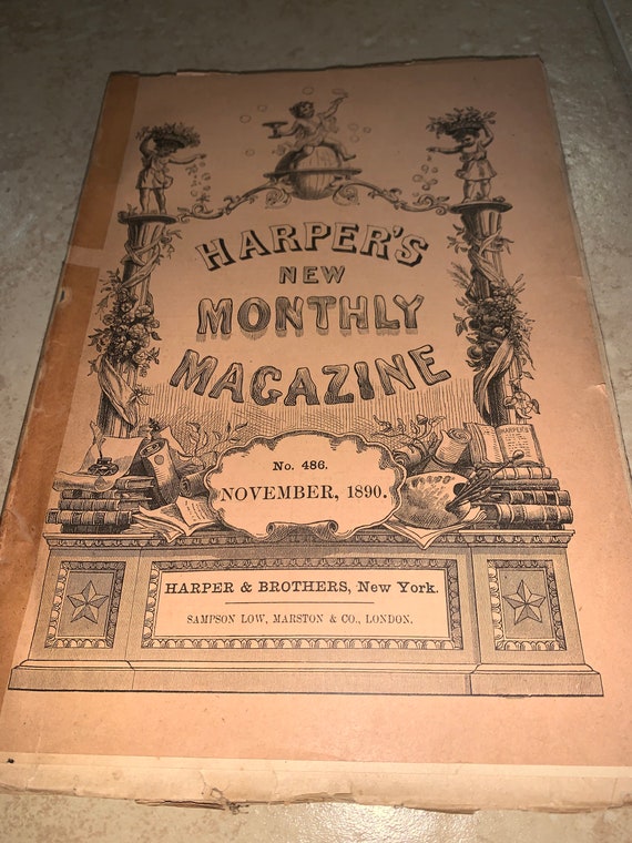 Harpers New Monthly Magazine 11/1890 Antique Magazines | Etsy