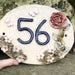 Door Sign, House Number Plaque, Ceramic Door Numbers, Yard Sign, Home ...