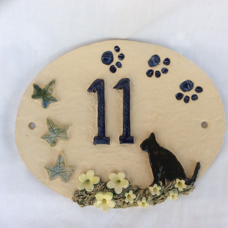 Ceramic House Plaque - Etsy