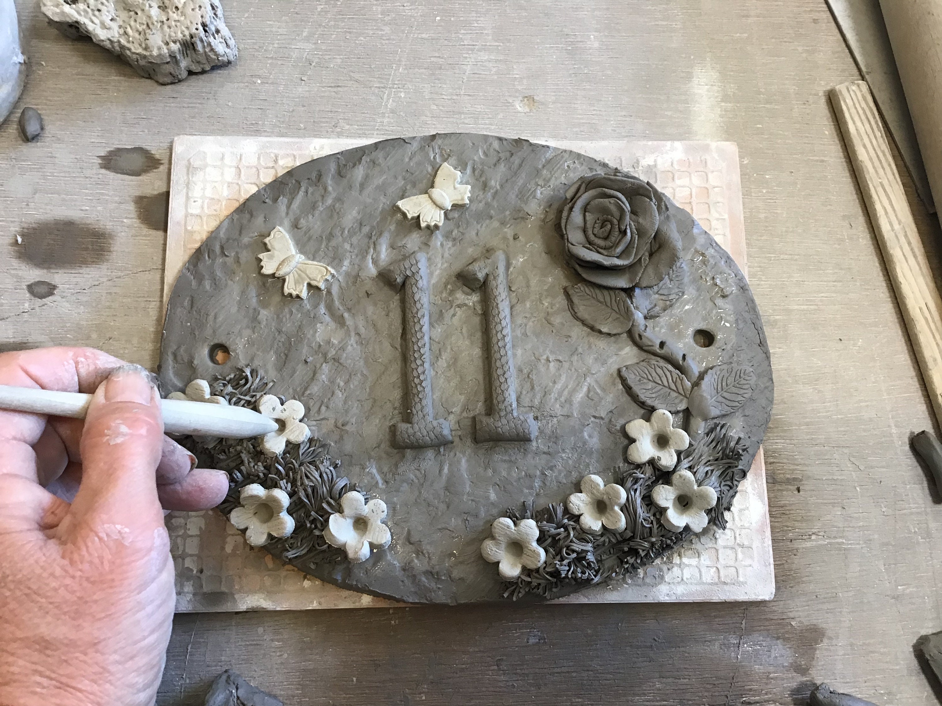 Door Sign House Number Plaque Ceramic Door Numbers Yard - Etsy UK