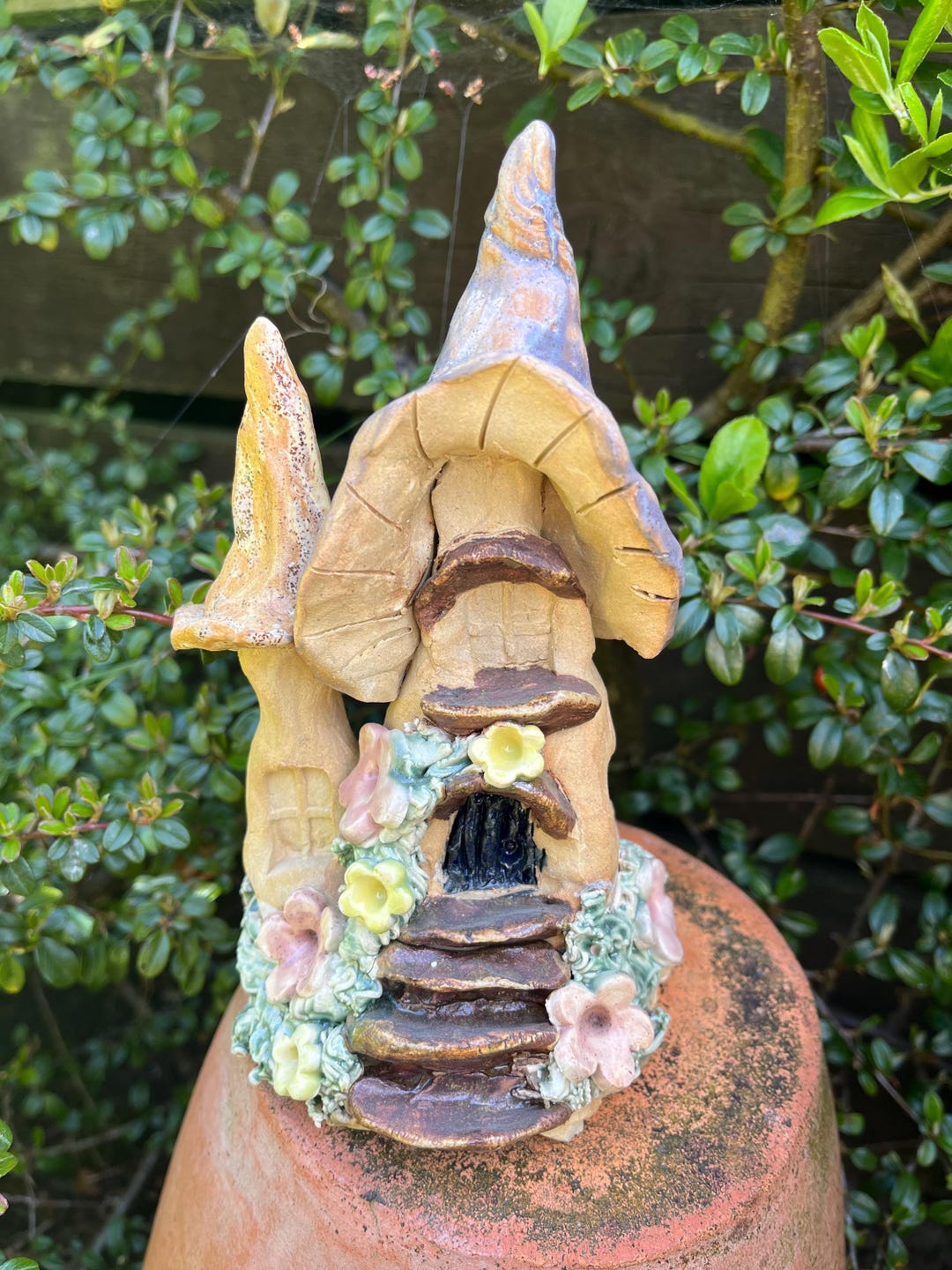 Fairy Garden Fairy House, Hand Made Pixie House, Miniature Fairy House ...