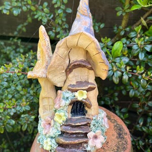 Fairy Garden Fairy House, Hand Made Pixie House, Miniature Fairy House ...