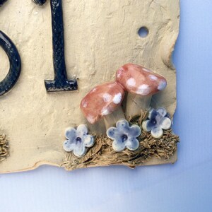 House Number Plaque, Ceramic Door Numbers, Yard Sign, Address Plaque ...