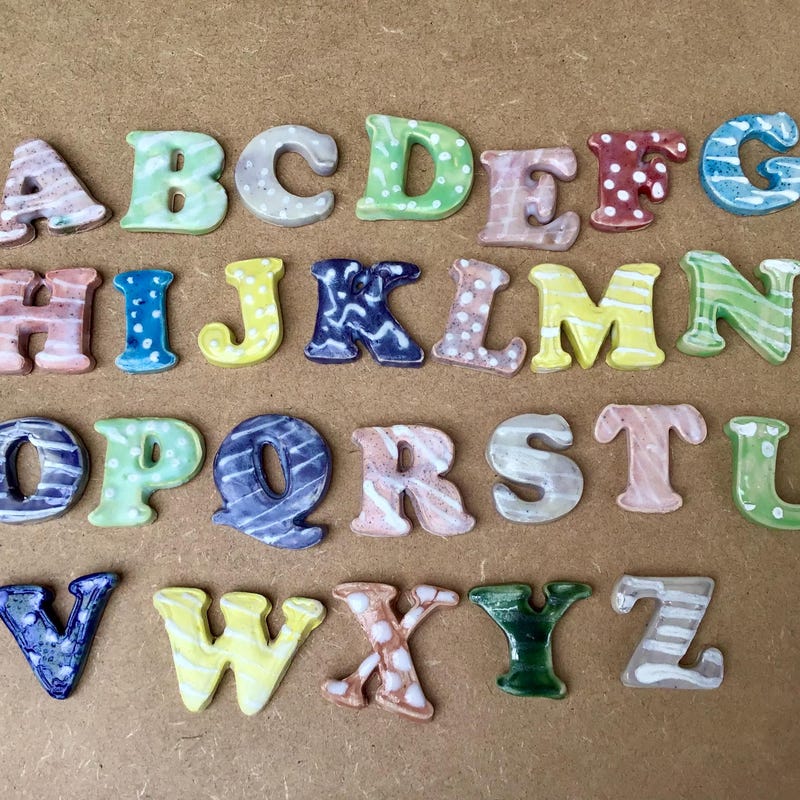 Ceramic Letters - Etsy