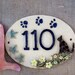 House Number Sign Ceramic House Plaque Housewarming or Gift - Etsy