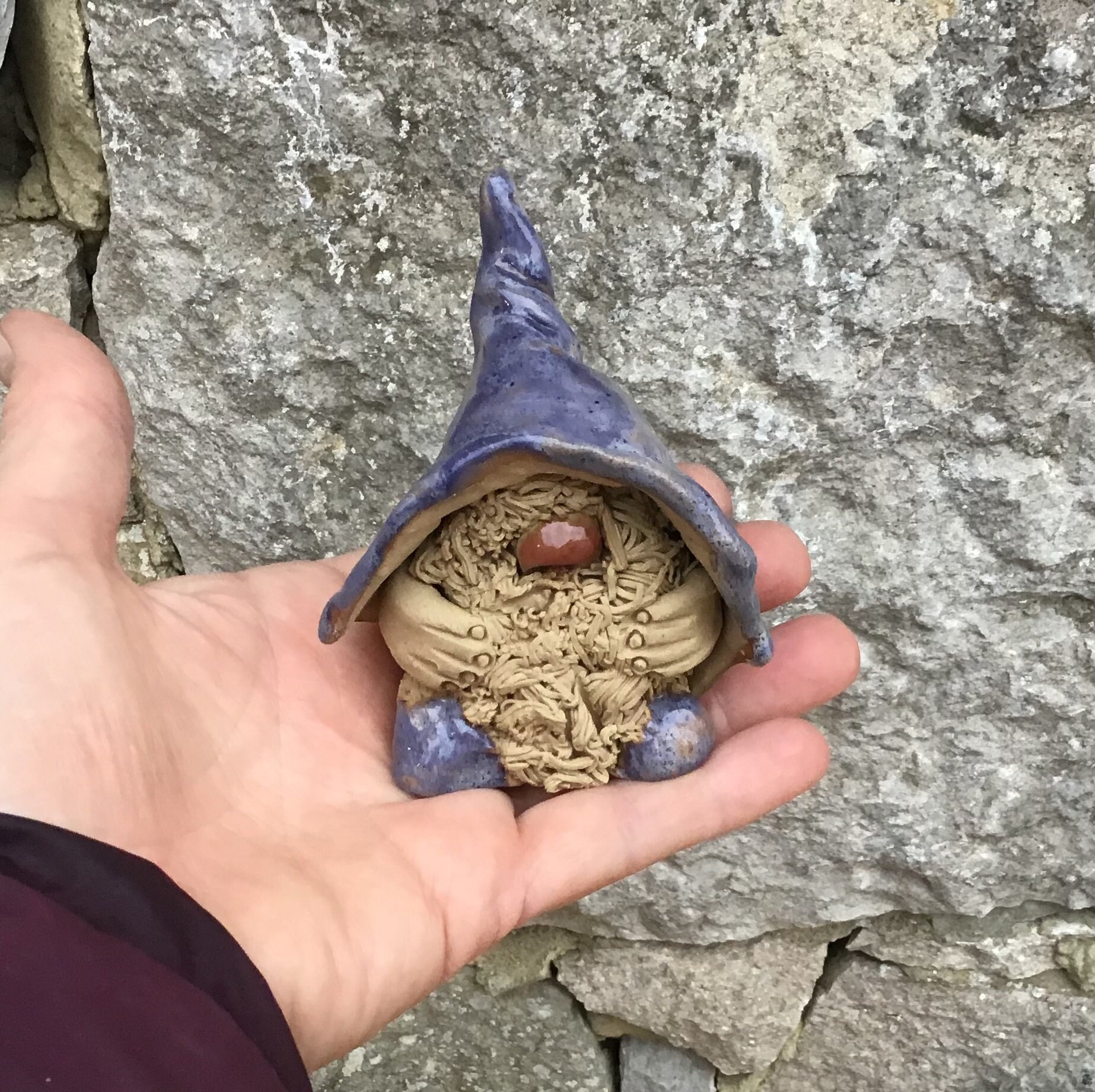 Wizard Figurine Ceramic Merlin the Magician Ornament. | Etsy UK