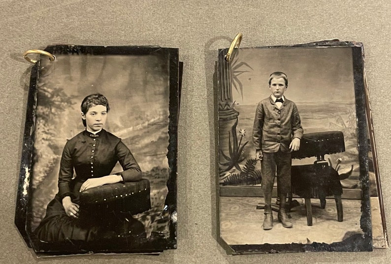 ANTIQUE TINTYPE PHOTOGRAPHY…10 Antique Tintype Photos…various People ...