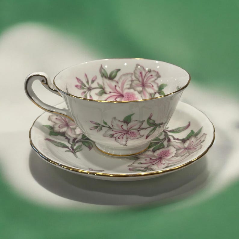 LILLY TEA Set…royal Chelsea…fine Bone China…english Tea Set…large Lilly ...