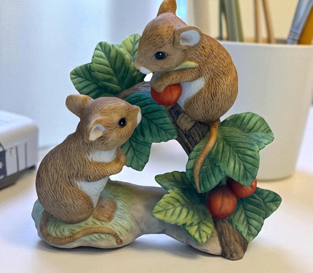MICE & BERRY Figurine…tiny Tales by Home Interiors…1443…collectible ...