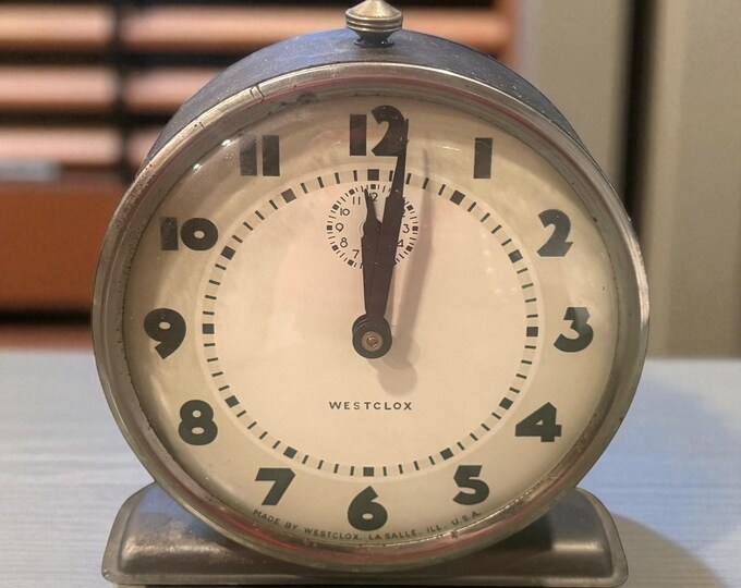 WESTCLOX ALARM Clock…metal Bingo One Day Alarm Clock…metal Case…winding ...