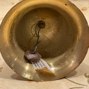 BRASS ANGEL Bell…winged Cherub…christmas Church Bell…handbell…solid ...