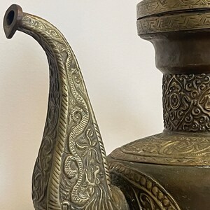 CHINESE DRAGON Kettle…tea Pot…copper/brass…dragon Handle…front/back ...