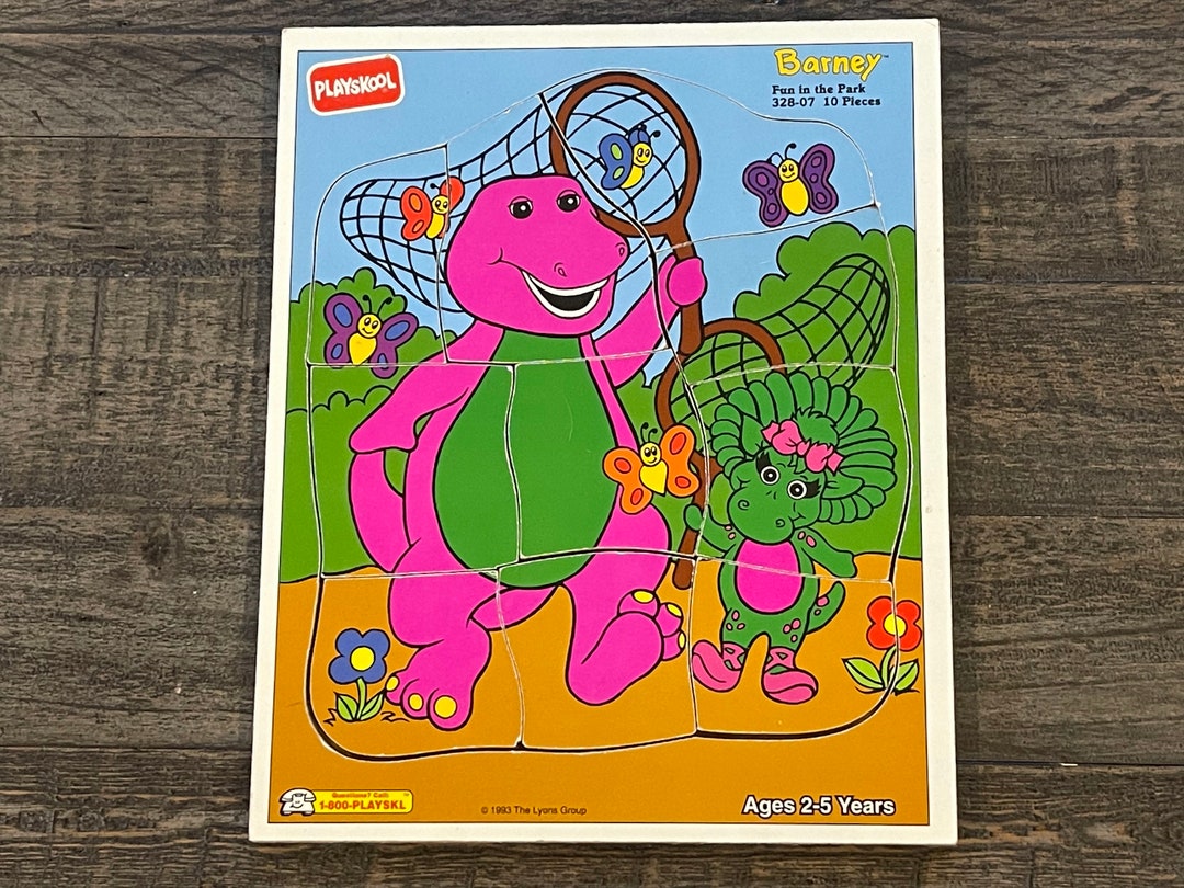 PLAYSKOOL BARNEY Puzzlebarney and Baby Bopbarney Fun in the Park328 ...