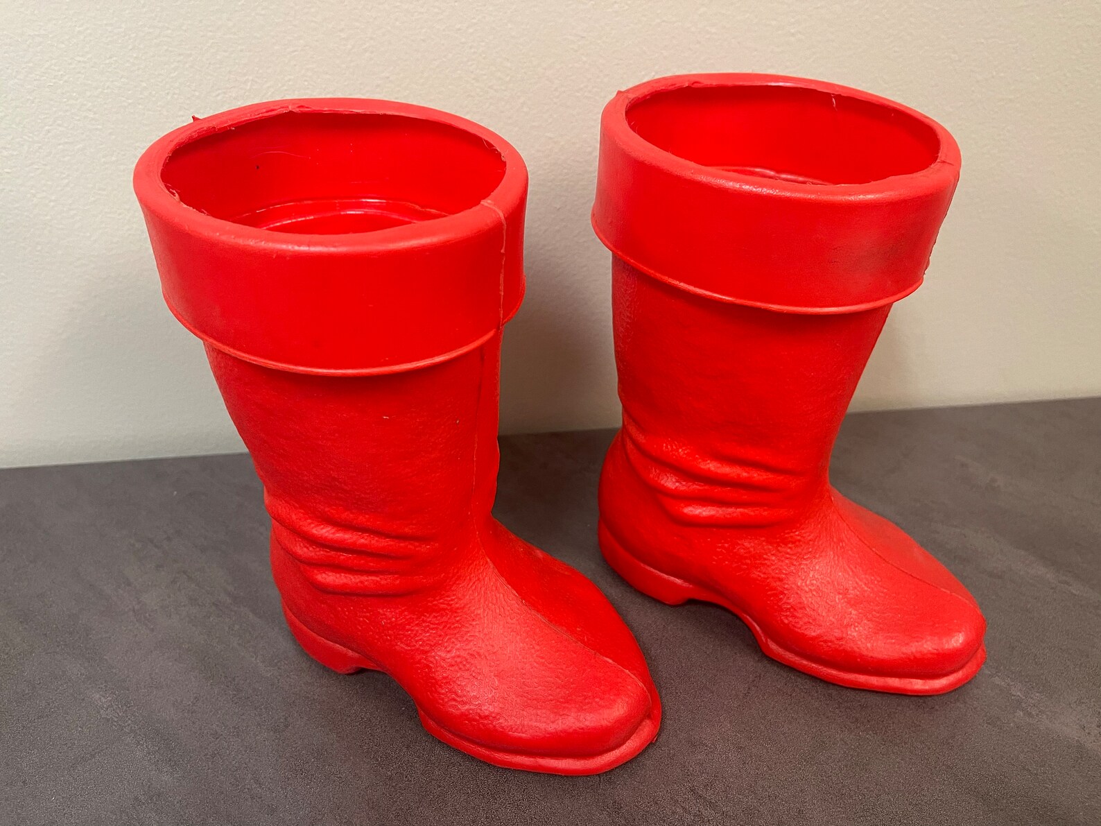 PLASTIC SANTA Bootsset of 2christmascandy/artificial Plant - Etsy