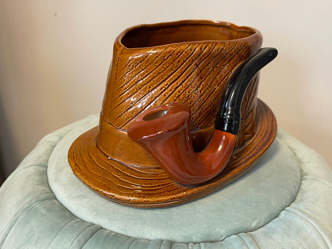 SPOCO HAT Planterbrown Pipeceramiclarge Plantertexturedkitschyunique ...