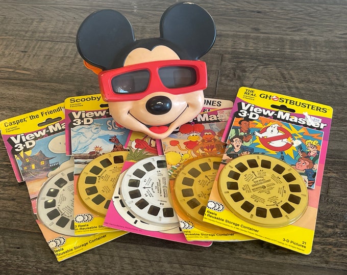 MICKEY MOUSE VIEWFINDER With 5 Unopened Reel Packscasper, Scooby Doo ...