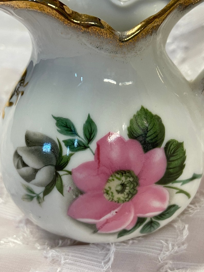 LEGO JAPAN PITCHER With Gold Accents and Flowers…miniature...#7 - Etsy