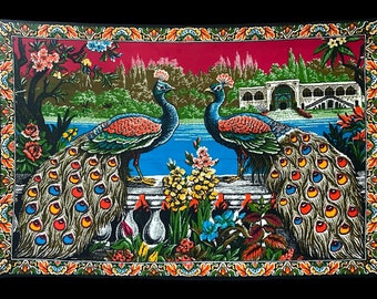 Vintage Peacock Tapestry - Etsy