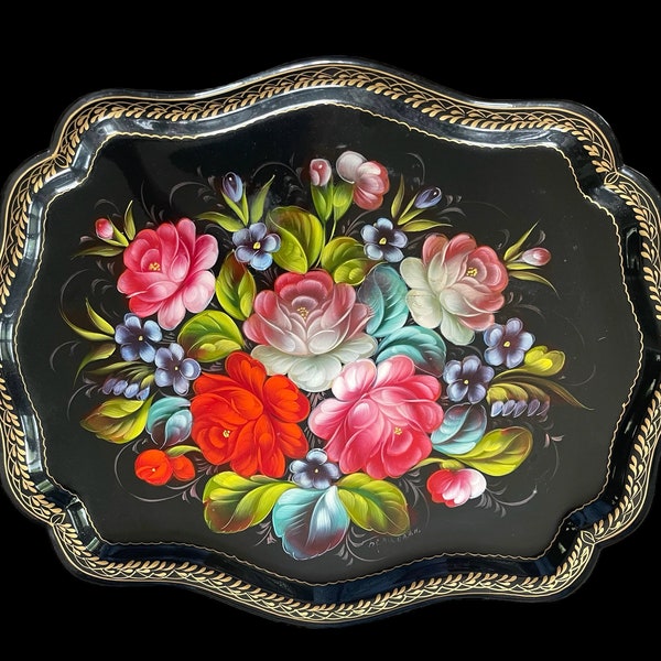 Russian Metal Tray - Etsy