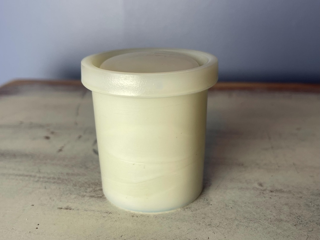 IMPERIAL CHEESE JAR… Maclarens Roquefort…r.c.s.d…variegated Milk Glass ...