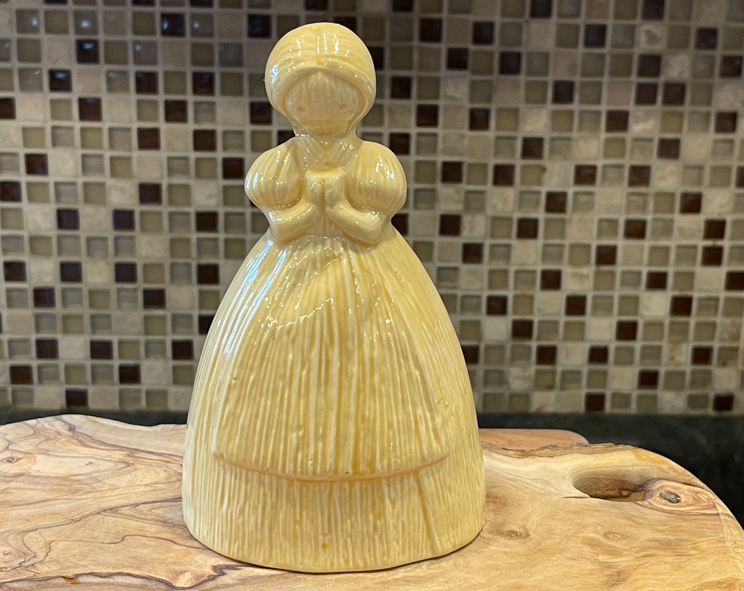 CORNHUSK GIRL Scrubber…ceramic… Hand Painted…dish Scrubber Holder ...