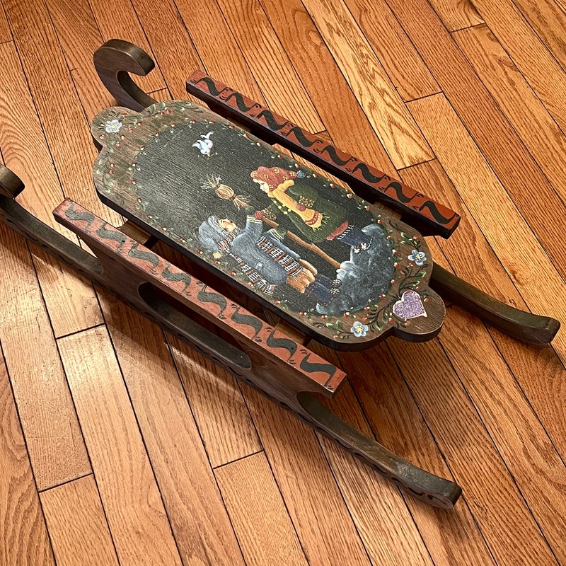 Wooden Sleigh - Etsy