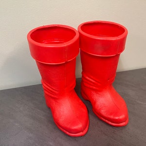PLASTIC SANTA Bootsset of 2christmascandy/artificial Plant - Etsy