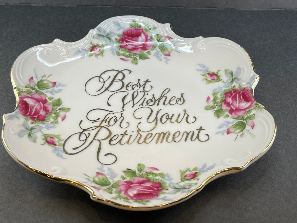 RETIREMENT WISHES Platebest Wishes for Your - Etsy