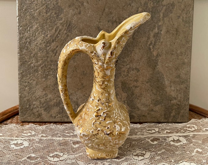SAVOY 24K GOLD Pitcher…vase…weeping Gold Pitcher…cream/yellow, White ...