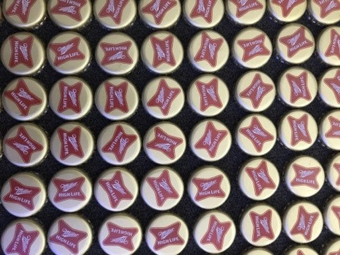 100 Miller High Life Bottle Caps - Etsy
