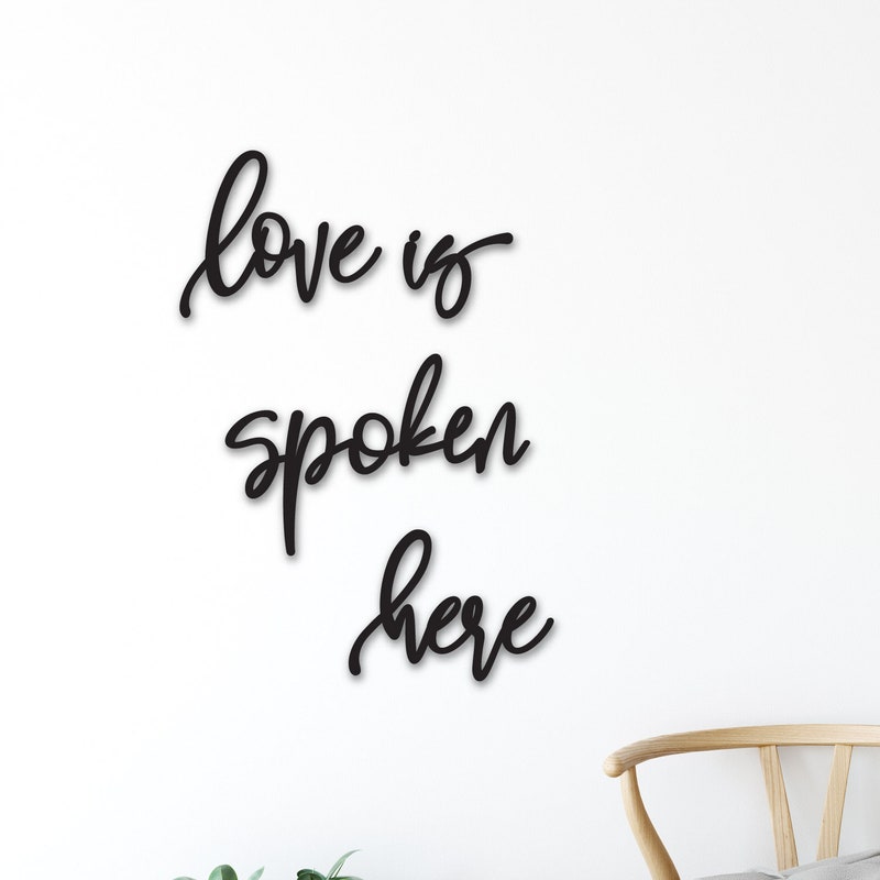Love is Spoken Here - Etsy