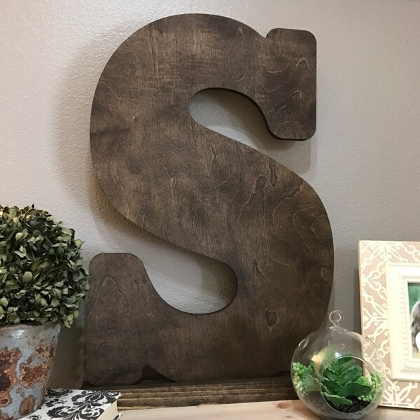 Large Wooden Letter - Etsy