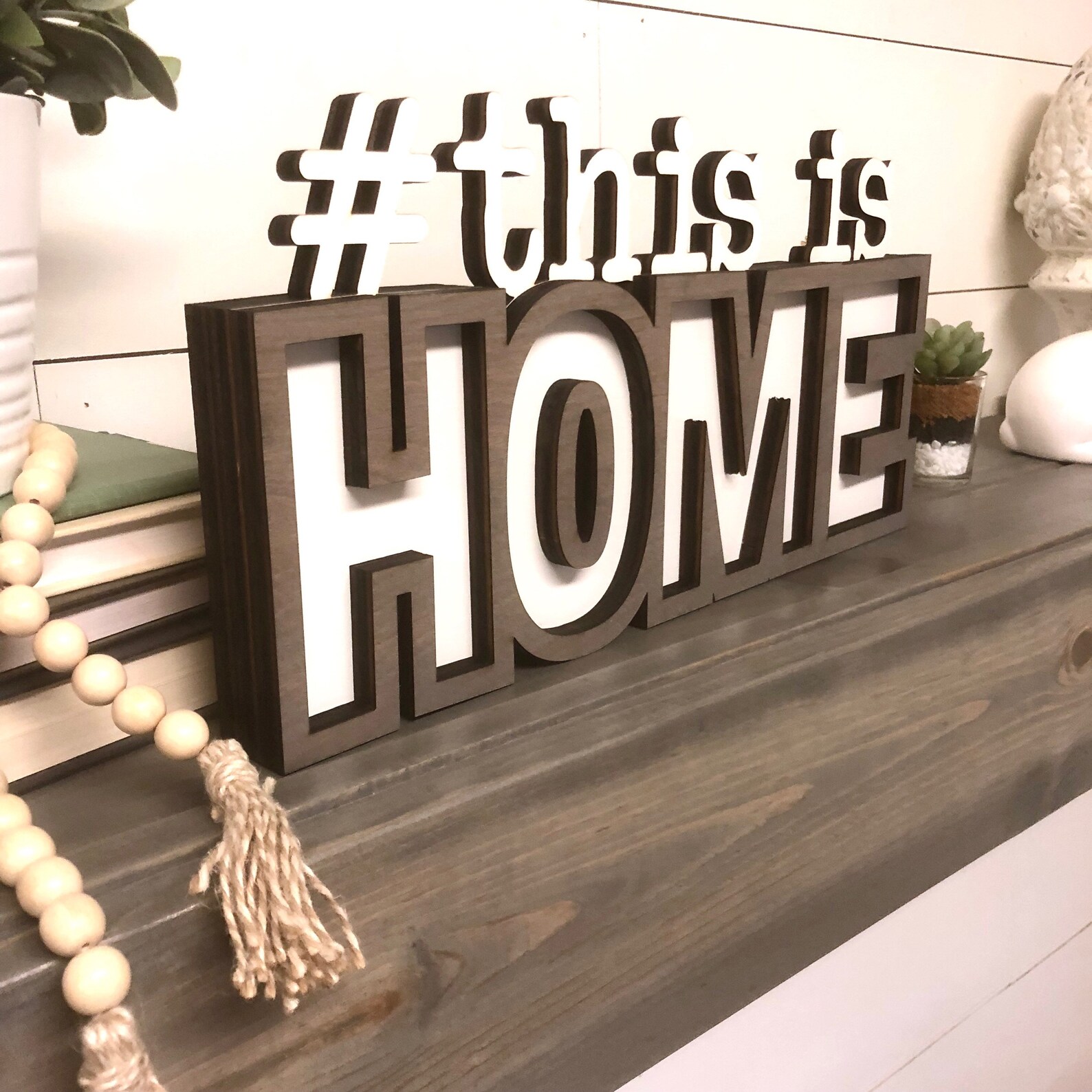 Marquee This is Home Wooden Cutout Laser Cut Wood Home Sign | Etsy