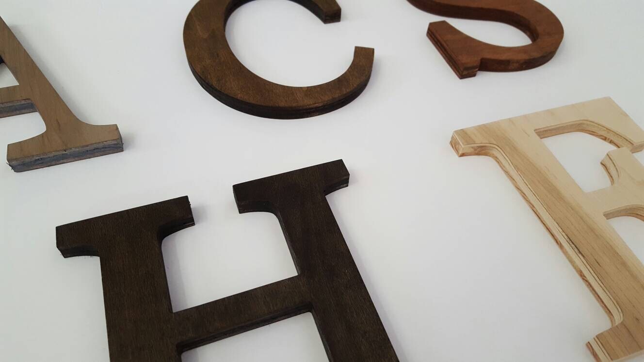 Choose Your Letter Large Wooden Letter Cutout 12 | Etsy