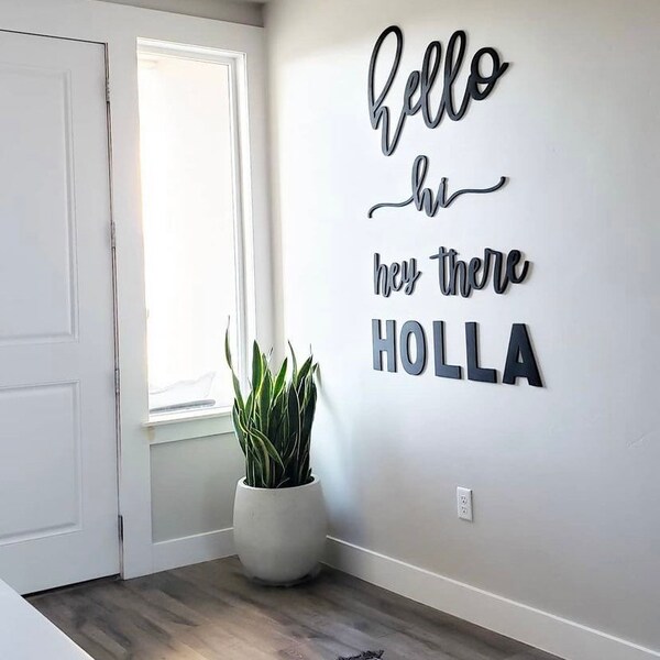 Hello Sign - Etsy