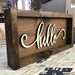 Mini Hello Wood Sign, Laser Cut Hello Sign - Etsy