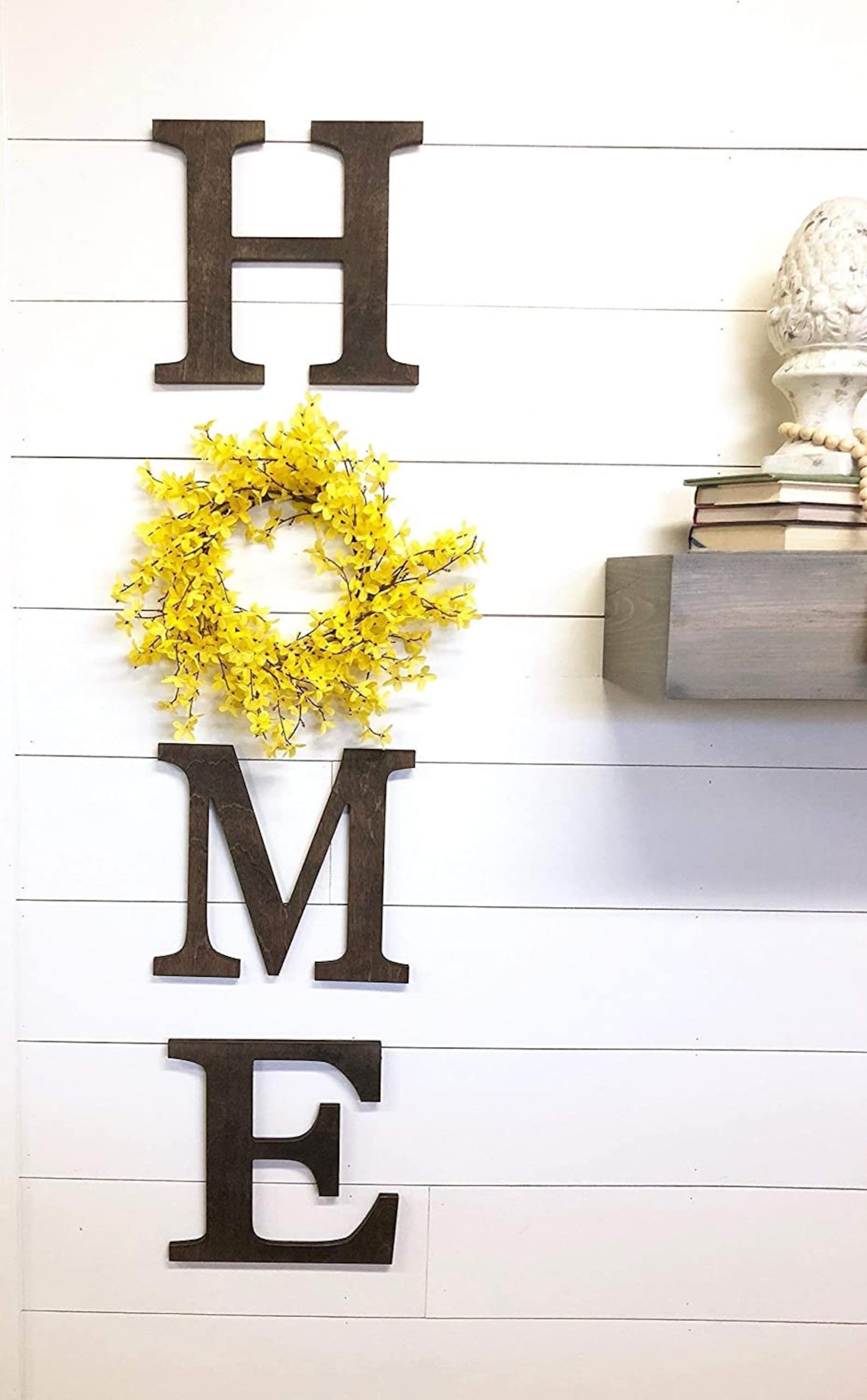 HOME Letter Cutouts Wood Word - Etsy
