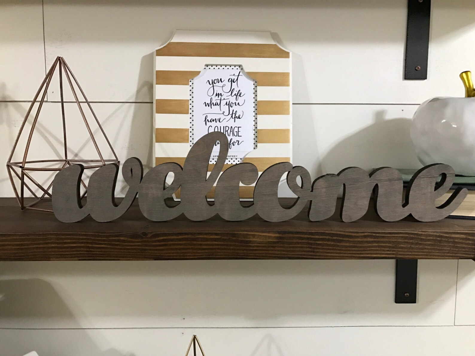 Welcome Wood Word Cutout Laser Cut Word Welcome Wood Sign - Etsy