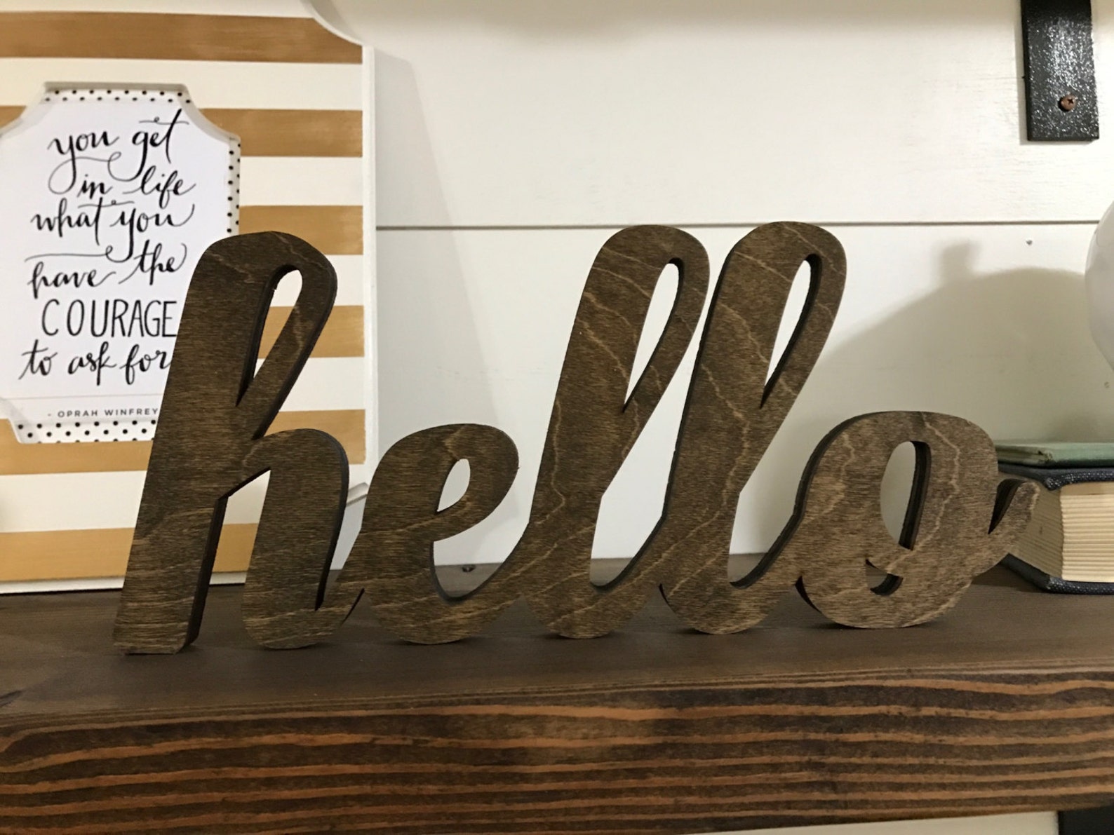 Mini Hello Wood Word Laser Cutout Scroll Cut Word Hello Sign - Etsy