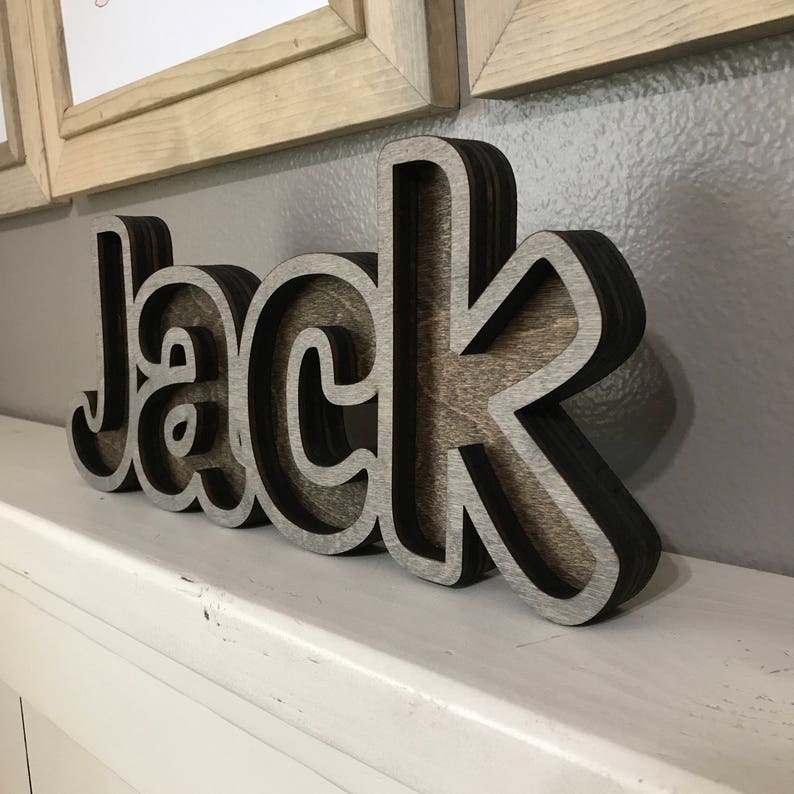 Wooden Name Cutout Marquee Style Wood Letter Cutout Laser - Etsy