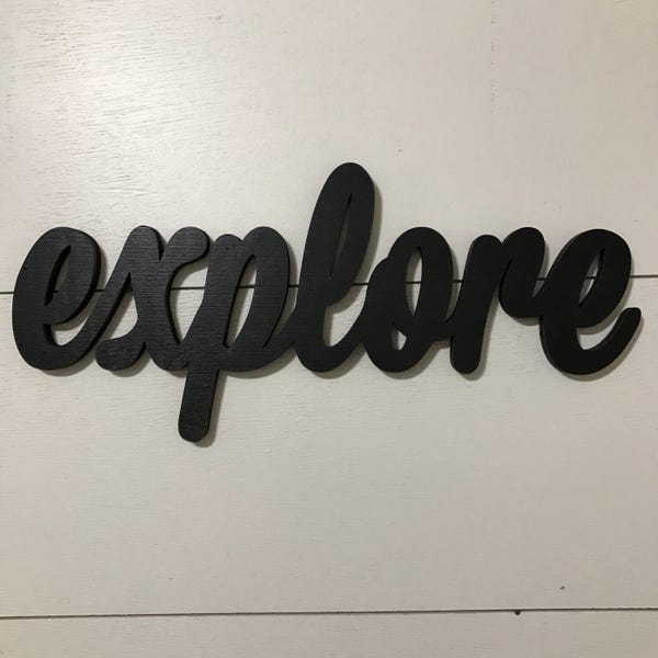 Explore Sign - Etsy